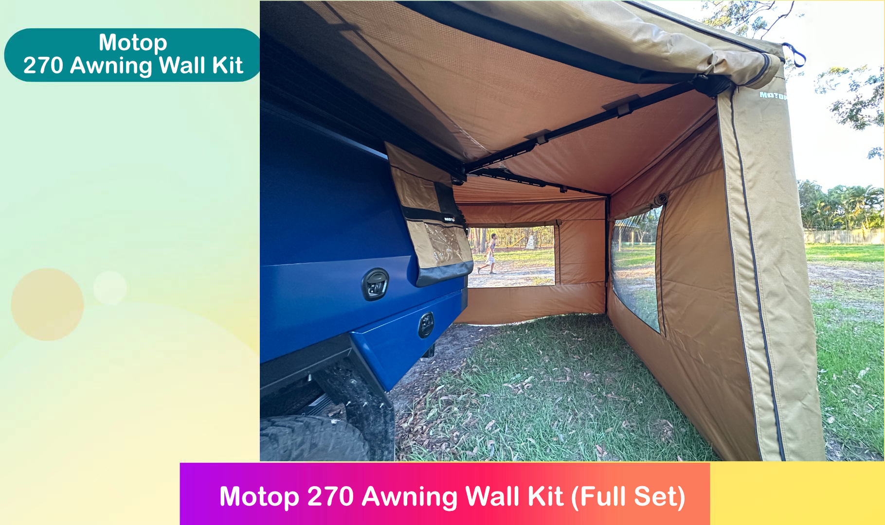 Motop Awning Wall Kit 270 Freestanding Awning Mk II Passenger Side ...